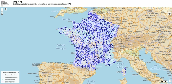 Une cartographie des PFAS en France est désormais mise à disposition ...