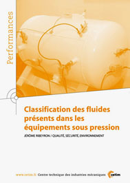 Classification des fluides présents dans les équipements sous pression ...
