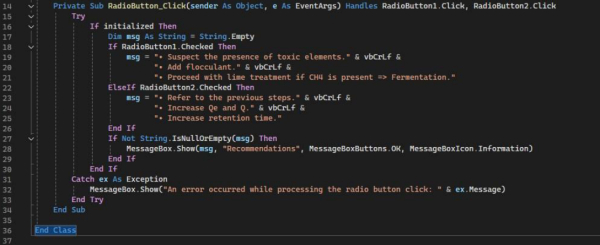 Développement d’un code de diagnostic automatique pour le traitement ...